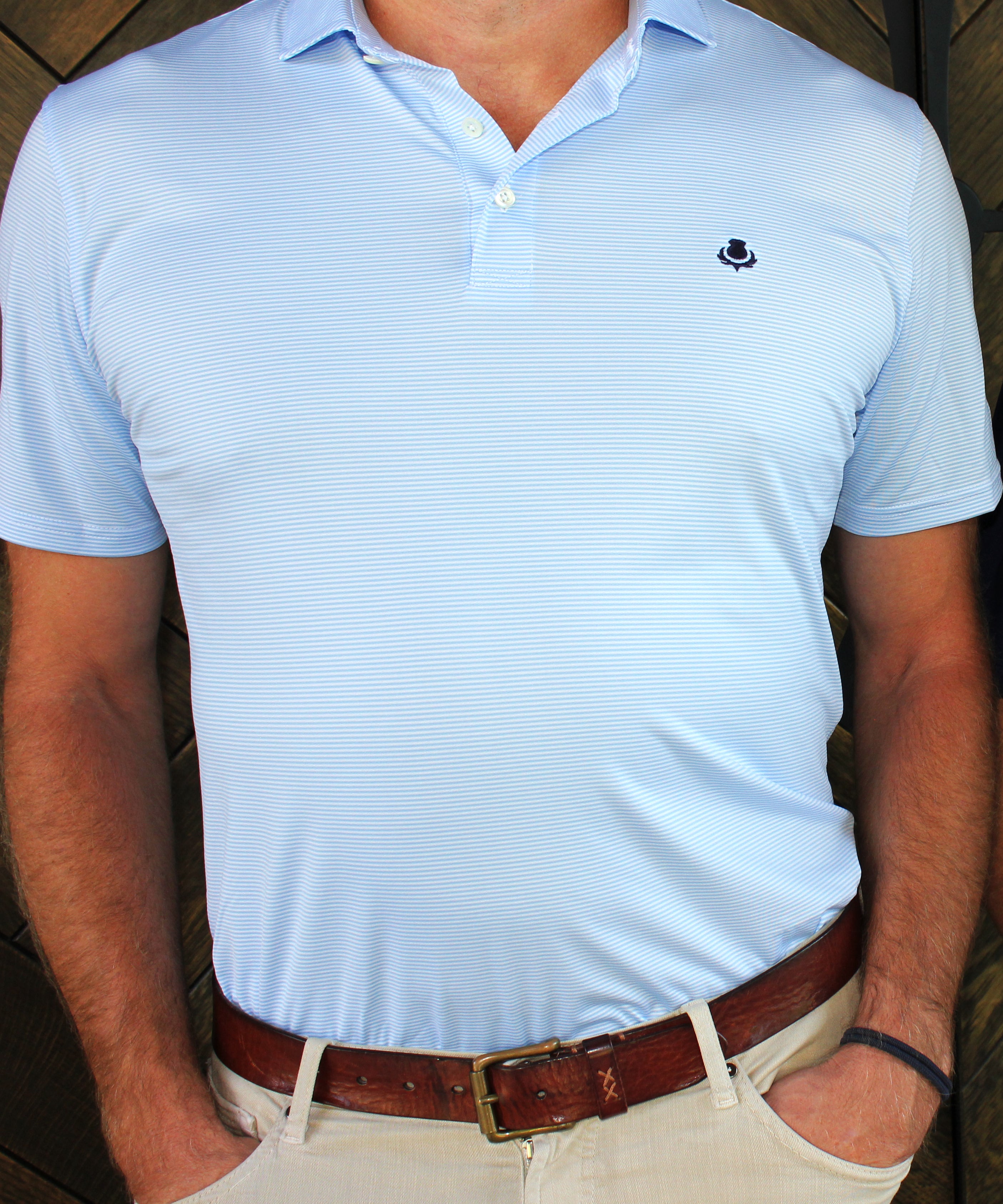 THISTLE PERKINS STRIPE POLO – Valor Collection